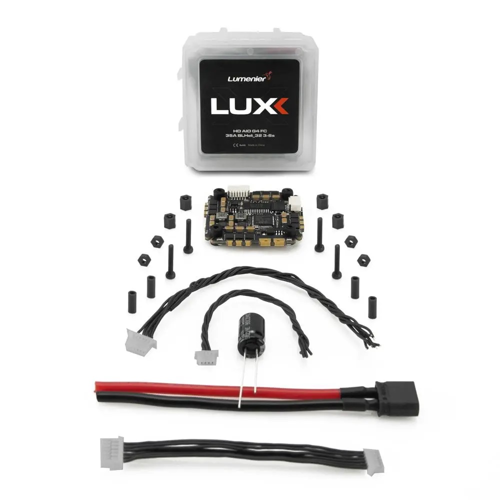 WDA公式ドローンショップ / Lumenier LUX HD AIO - G4 FC + 35A BLHeli_32 3-6S ESC ※お取り寄せ